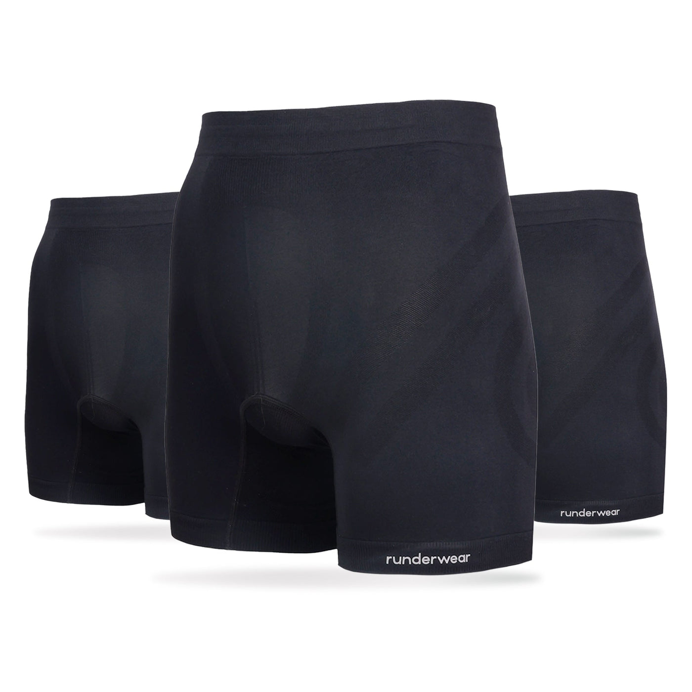 Men's Running Boxer - Black (Multibuy x3)