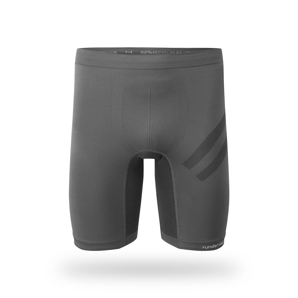 Men’s Running Long Boxer Shorts – Grey